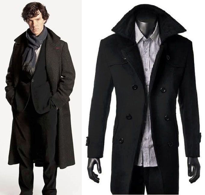Detective Sherlock Holmes Cape Coat Overcoat Cosplay Costume Luxury ...