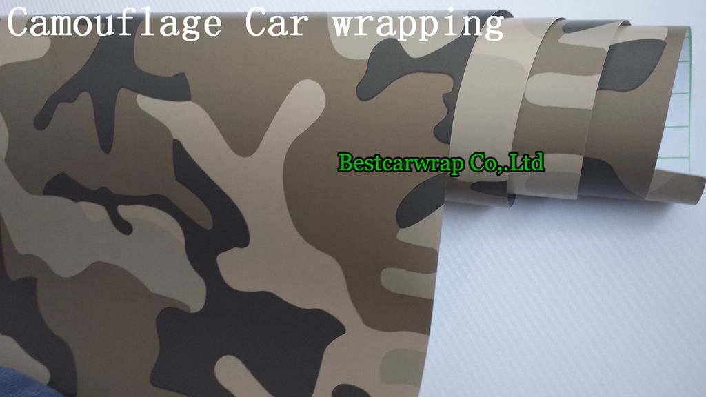 Desert Camouflage Camo Vinyl For Car Wrap With Bubble Free Sahara Camo ...