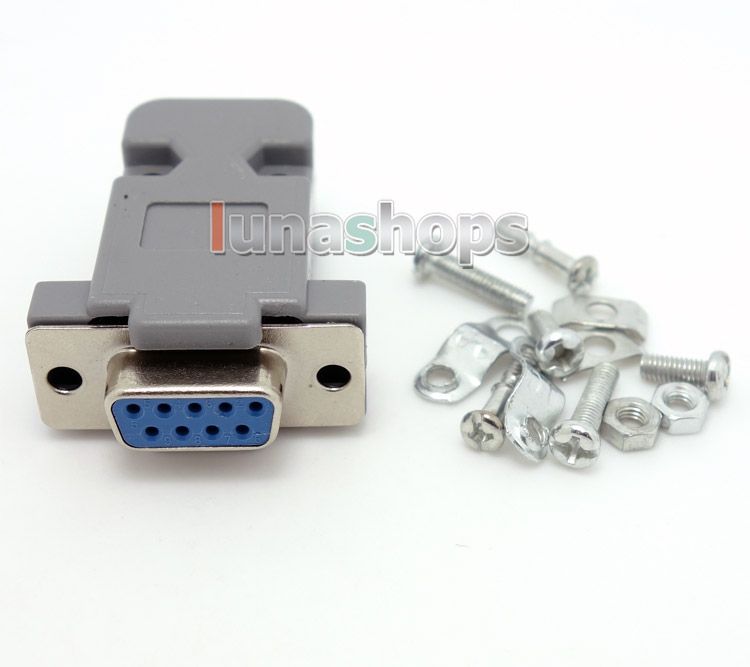 Rs232 Rs 232 Db9 9 Pin Socket Diy Serial Female Port Connector Adapter ...