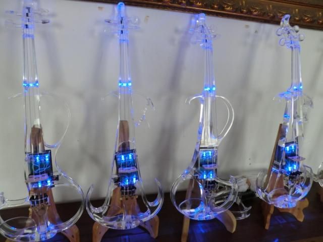 2017 Crystal Electric Violin With Best Led Light And Excellent Sound ...