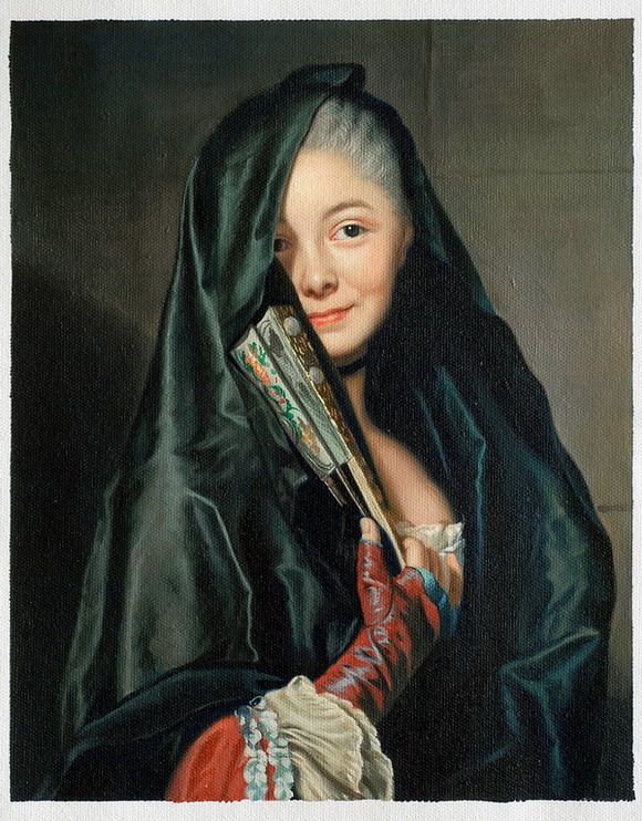 2018 The Lady With The Veil By Alexander Roslin, Hand Painted Oil ...