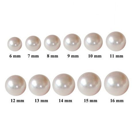 Set of 6mm-14mmmixed Size Vintage White Or Ivory Pearl Beads, Plastic ...