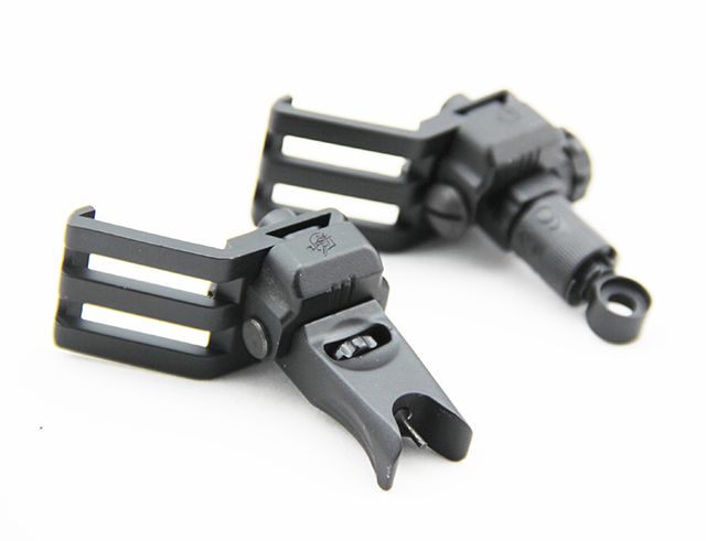 KAC 45 Degree Offset Rail Mounted Micro Folding Sights Black - KAC ...