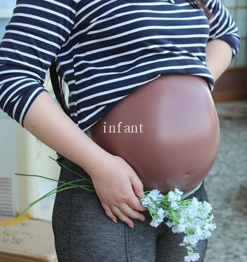 Fake Silicone Pregnant Belly Baby Bump Doll Pregnancy Artificial 24 ...