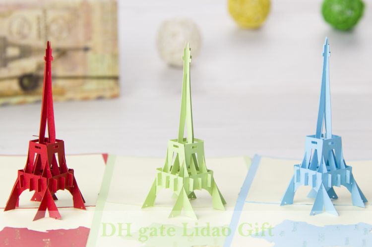 La Tour Eiffel Tower Handmade Creative Kirigami & Origami 3D Pop UP ...