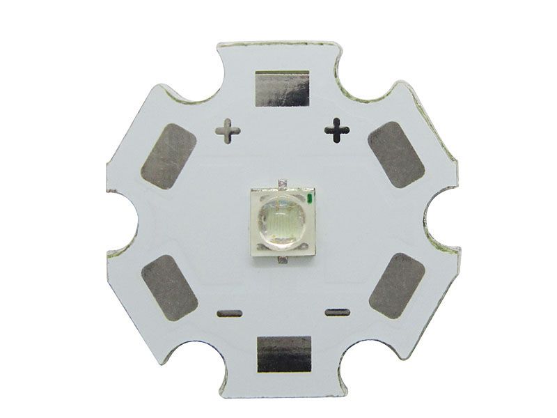 1W 3W Cyan 490nm 495nm Led Chip On 20mm Star Board LED Modules From ...