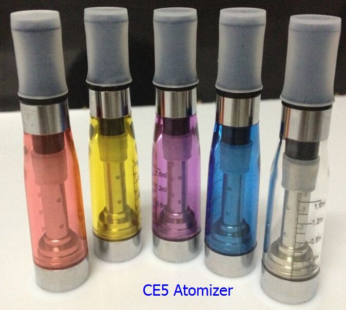 Hot CE5 Clearomizers Atomizer 1.6ml 2.4ohm No Wicks Black Drip Tip ...