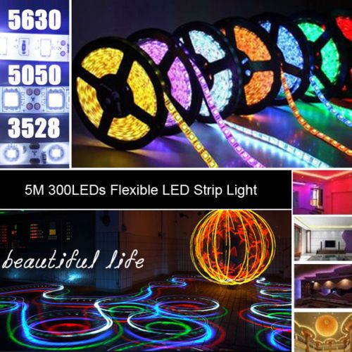 100M RGB LED Strip Light 3528/5050/5630 SMD Warm/White/Blue/Green/Red ...