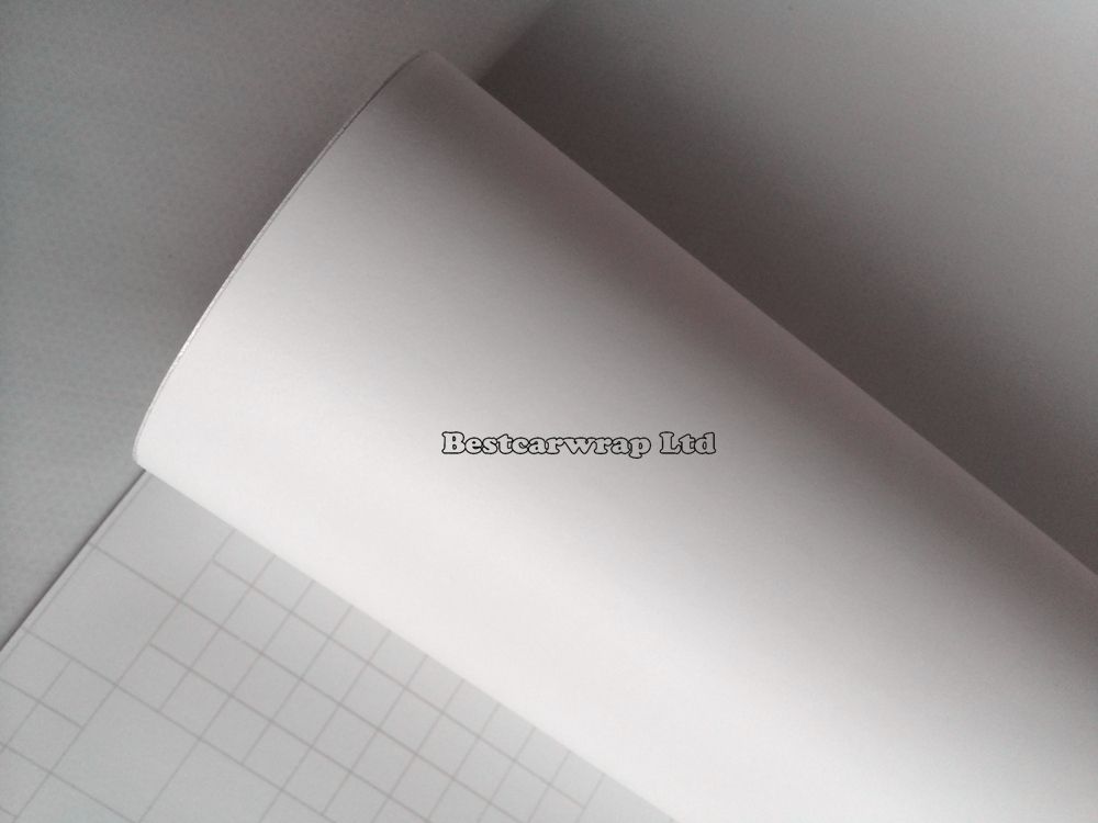 Matte White Vinyl Sticker Car Wrap Film With Air Bubble Free Matt Foile ...