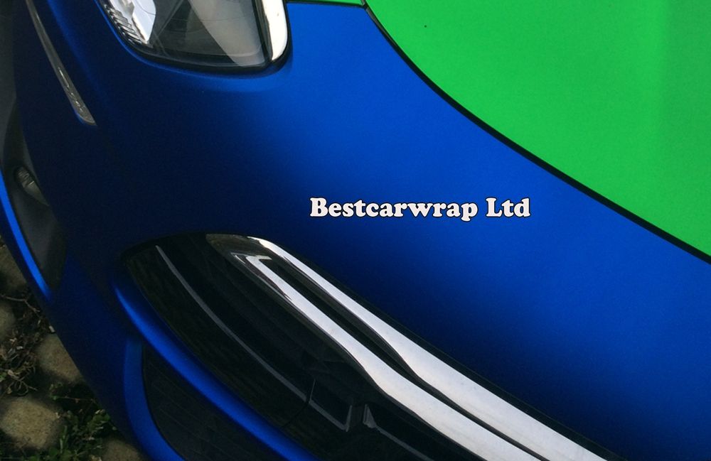 2021 Matte Chrome Blue Vinyl Wrap With Air Bubble Free Satin Chrome ...