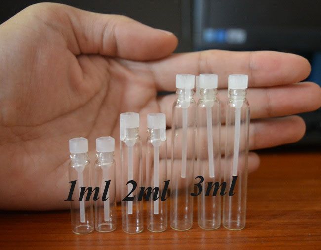 Freies Verschiffen, 1 ML 2 ML 3 ML Mini Glas Parfümfläschchen, Parfüm Flüssigkeit ...