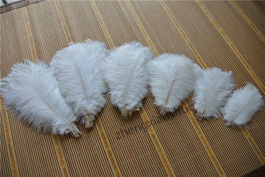 En Gros Blanc Panache De Plume Dautruche Pour Table De Mariage Pièce ...