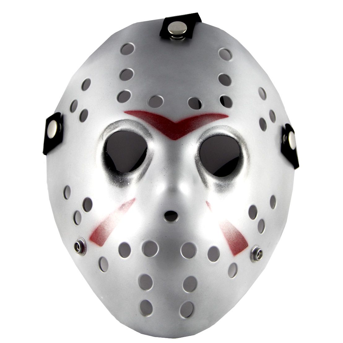 / Friday The 13th Part3 Jason Hockey Mask Halloween Silver Pvc Horror ...