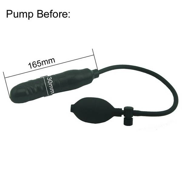 Brand New Pump Sex Toyactual Size Inflatable Anal Plugwith Blac Colors G Spot Anal Stim