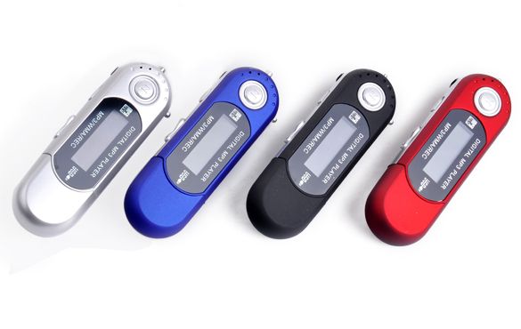 USB 2.0 MP3 Player With TF Card Reader AAA Battery Mp3 With FM Black ...