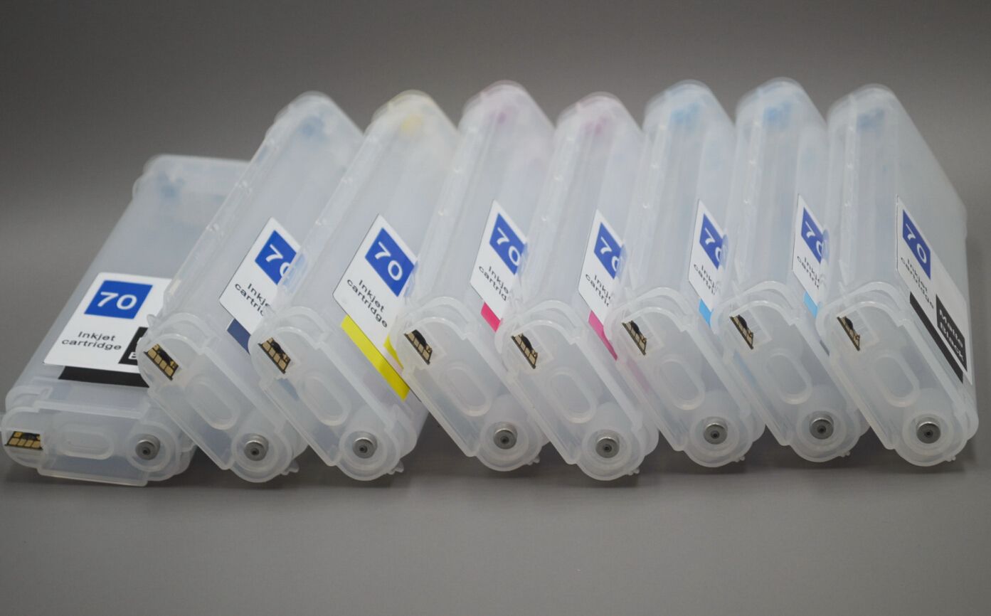 HP 70 260ml Refillable Ink Cartridges With Auto Reset Chips For HP ...