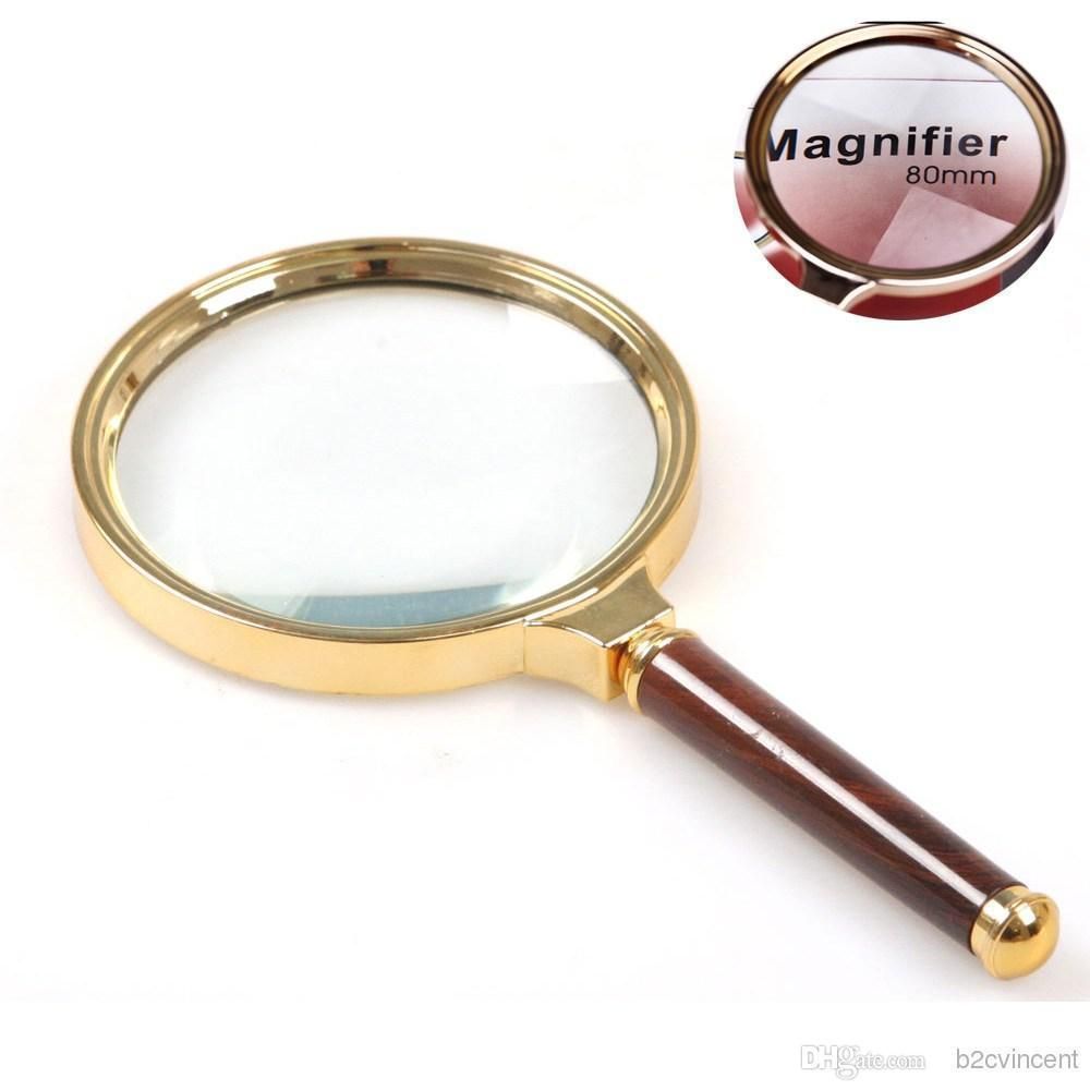 2020 S5Q 90mm Handheld 10X Magnifier Magnifying Big Glass Lens Loupe ...