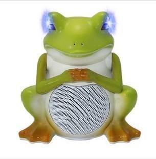 NEW!Animal Speakers Frog Style Mini Speaker With LED Light,Support FM ...