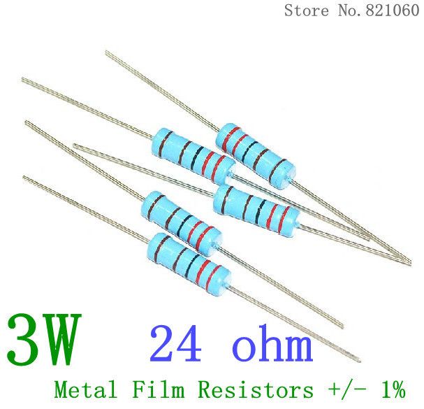 Online Cheap Wholesale 3w Metal Film Resistors 24 Ohm +/ 1% / 3w 24r ...
