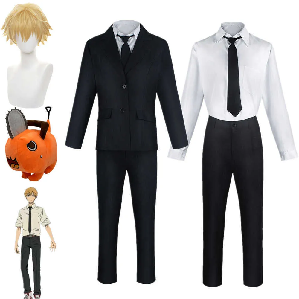 Costumes Danime Anime Chainsaw Man Denji Cosplay Come Black Cost ...