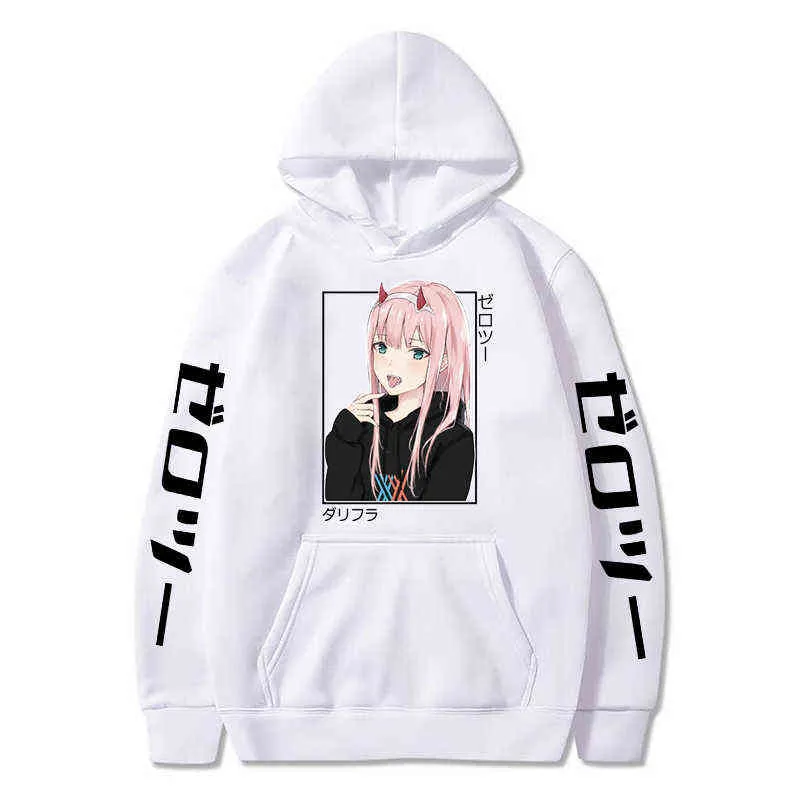 Anime Darling En El Franxx Zero Two Hoodies Harajuku Casual Streetwear ...