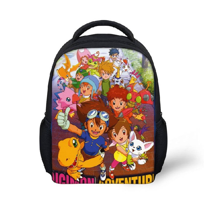 Fashion Digimon Printing Backpacks For Student Small Boys Cute Monster ...