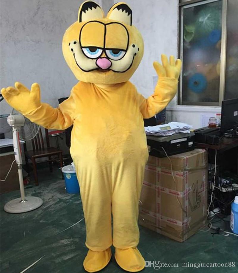 New Arrival Garfield Cat Mascot Costume Halloween Party Dress Cat ...
