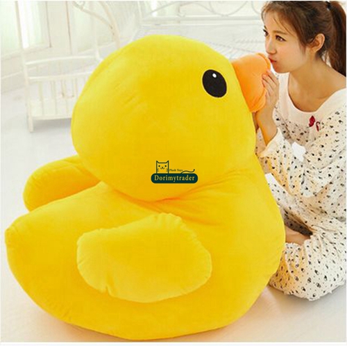 Dorimytrader 100cm Giant Soft Cartoon Yellow Duck Toy 39 Big Animal ...