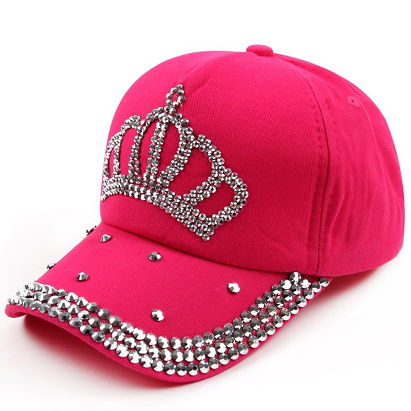 VONRU Rhinestone Crown Rhinestone Baseball Cap Wholesale Fashion Jean ...