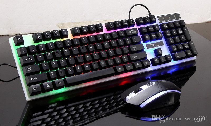 2020 G21 Keyboard Wired USB Gaming Mouse Flexible Polychromatic LED ...