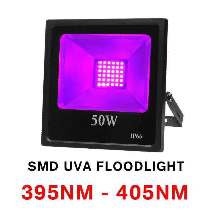 365NM UV LED Black SMD Light High Power Ultra Violet UV LED Flood Light ...