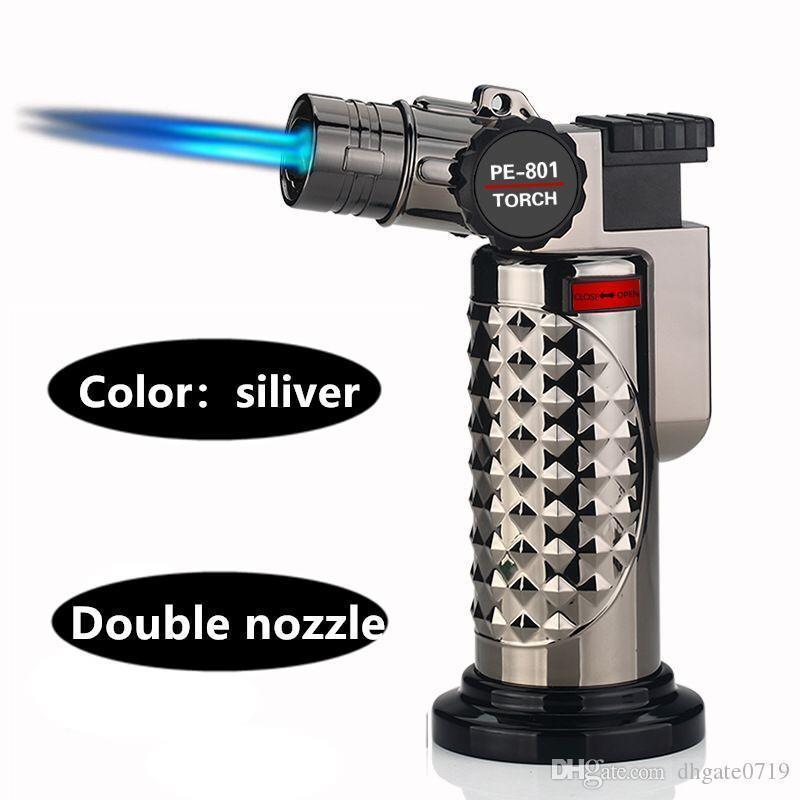 Metal Cigar Lighter One Nozzle Or Two Nozzle Jet Strong Flame Torch ...
