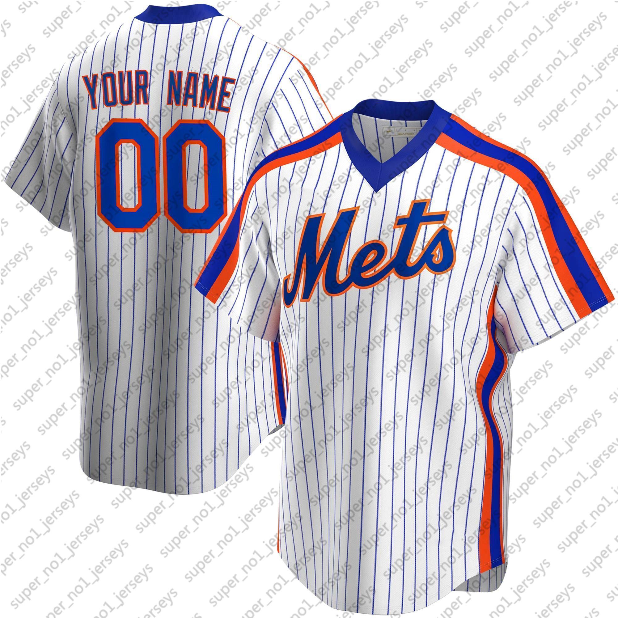 2020 Custom Mets 20 Pete Alonso Jersey Jacob DeGrom Jerseys Mike Piazza ...