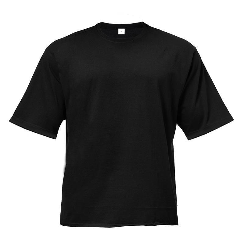 Mens Loose Oversized Fit Short Sleeve T Shirt With Dropped Shoulder