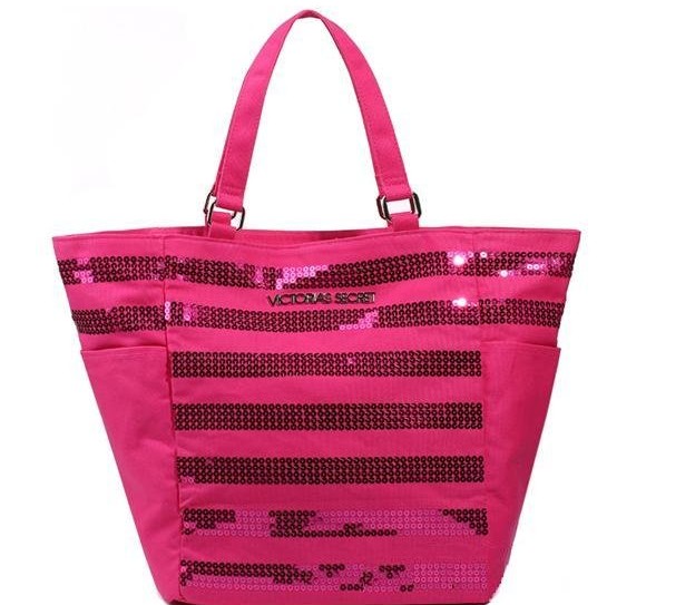 Vs281 Vv Beautiful Bling Pink Limited Edition Sequin Beach Tote Bag ...