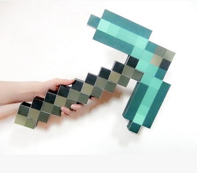 2017 Minecraft Diy Mould Building Mold Paper Cardboard Diy Sword ...