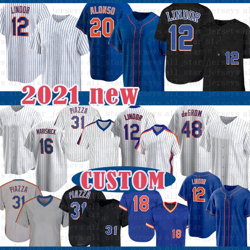 PERSONALIZADO 20 Pete Alonso 2020 Jersey De Béisbol Darryl Strawberr ...