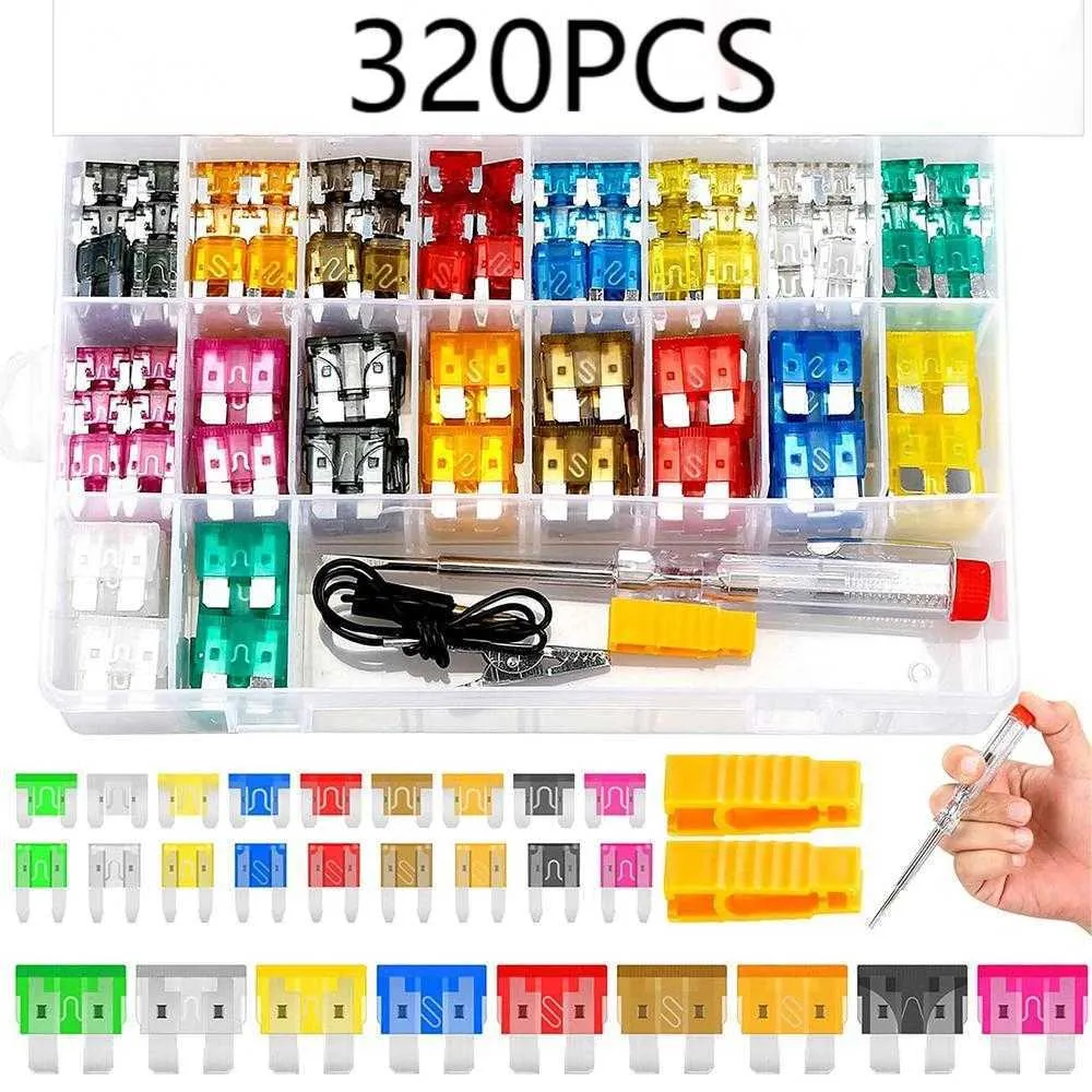 Fusible De Coche, Amplificador De Fusible Automotriz Con Combinación De Clip De Caja, Juego De ...
