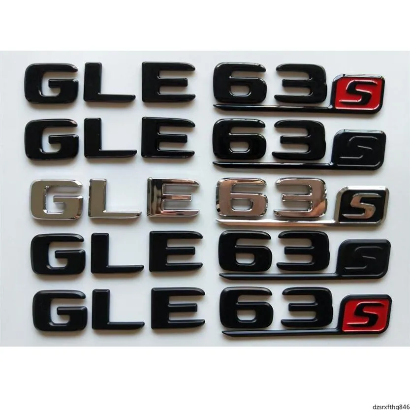 Chrome Black Letters Numéro Badges Badges Emblems Emblem Badge Sticker ...