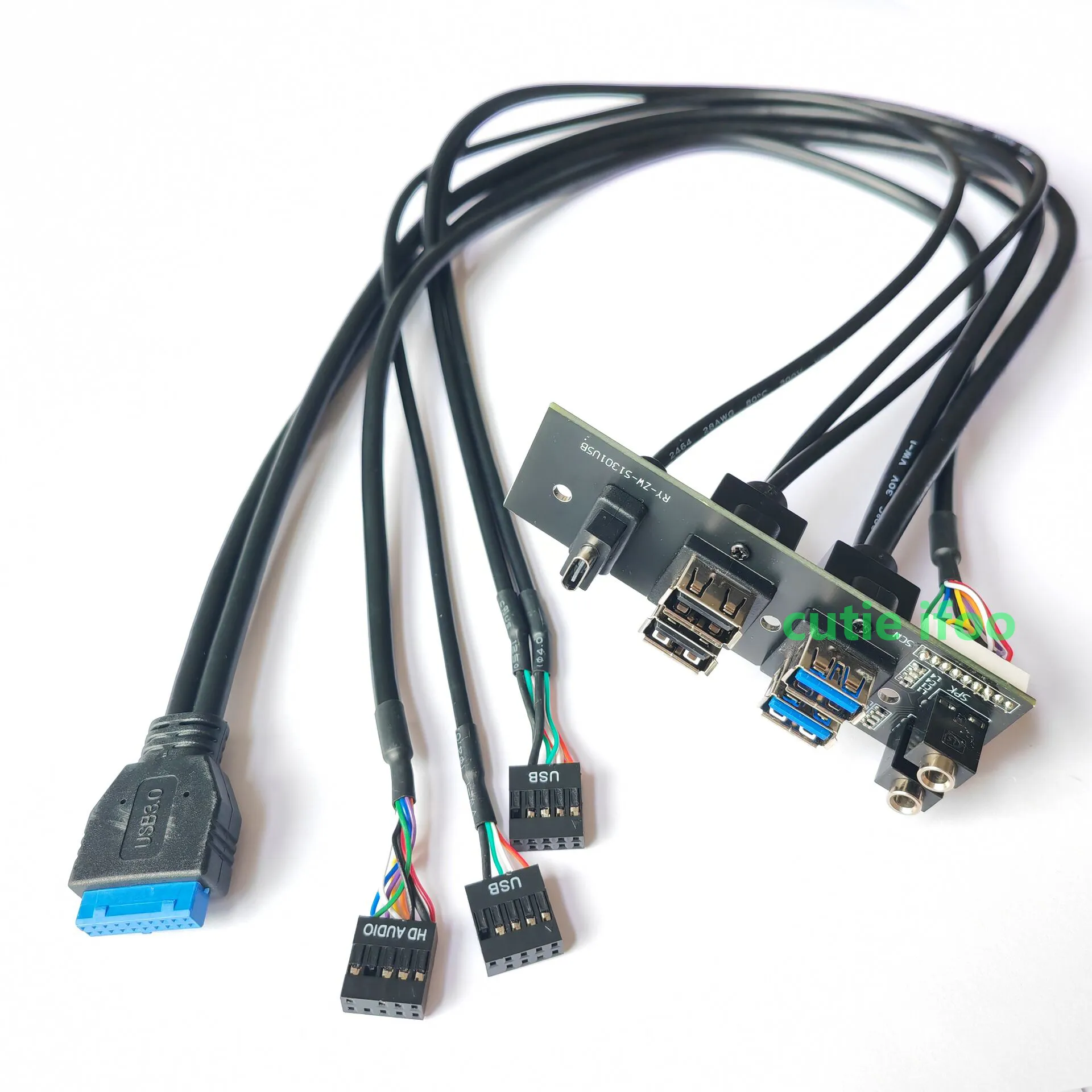 Cable De Extensión Para Placa Base De Ordenador, Panel Frontal, 19 ...