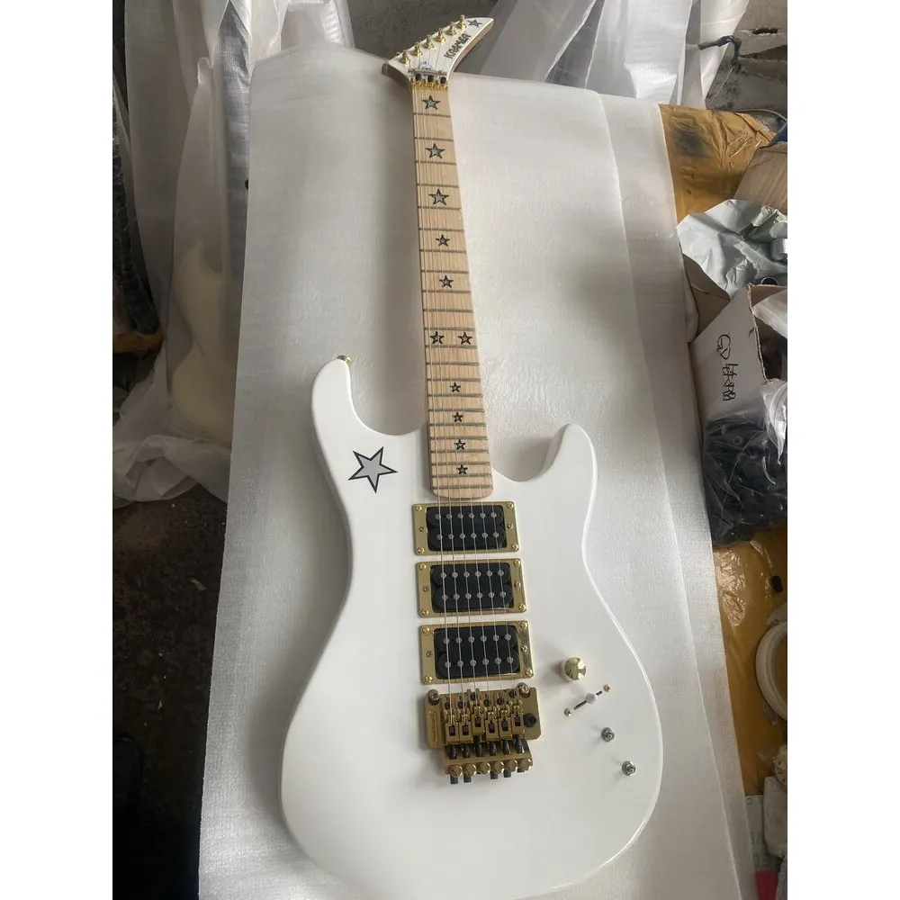 Custom Shop Kramer Style White Signature Guitarra Eléctrica FR Tremolo ...