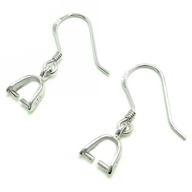 Earring Finding Pins Bails 925 Sterling Silver Earring Blanks With ...