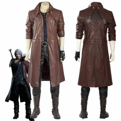 Devil May Cry V DMC5 Dante Aged Outfit Disfraz Cosplay Abrigo Botas ...
