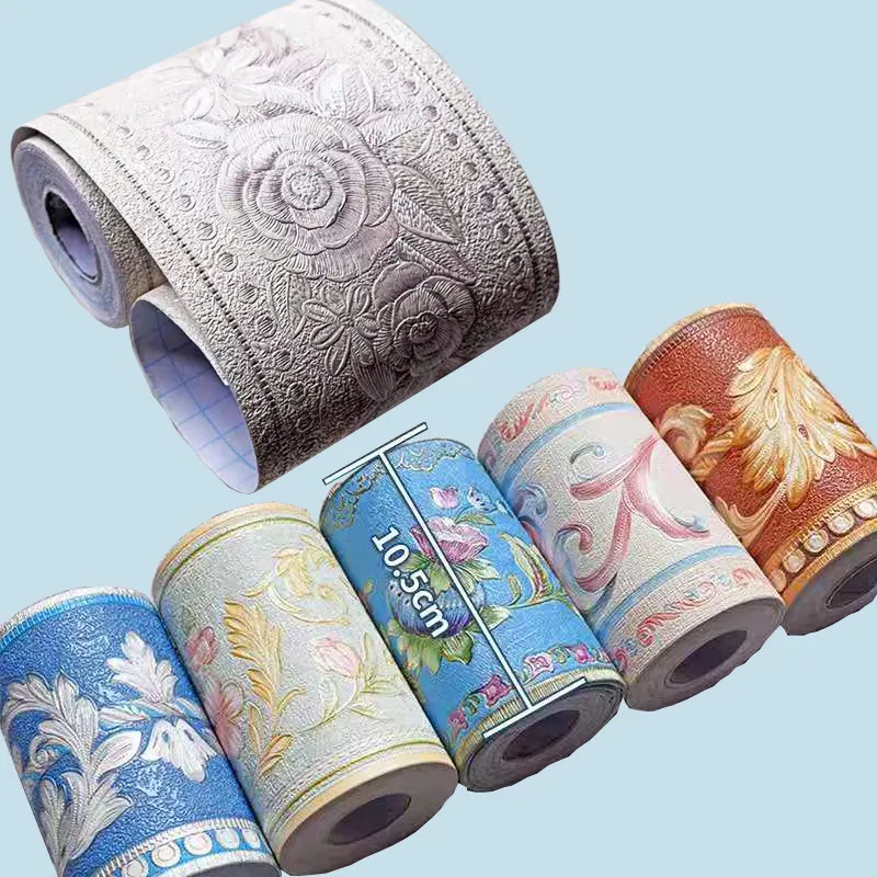 Pegatinas De Borde De Pared En Relieve DIY, Vinilo Impermeable Para ...