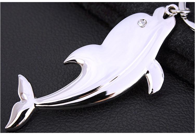 2020 Dolphin Keychains Metal Lovely Dolphin Keyrings For Gifts Key ...