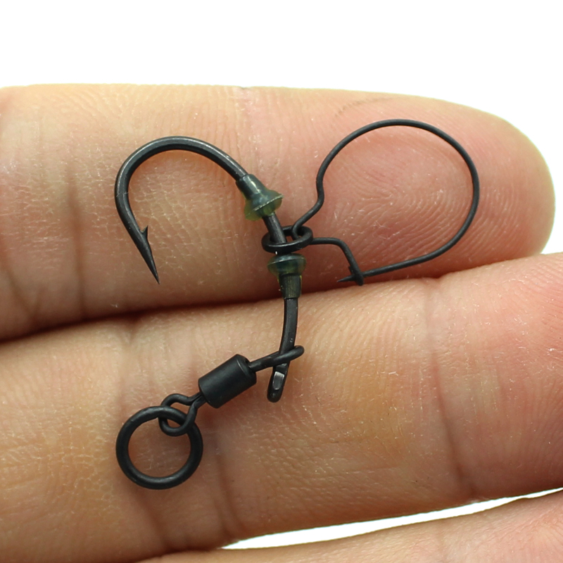 2021 Carp Fishing Maggot Clip Fishing Bait Ring Hooks Bait Sting Boilie ...
