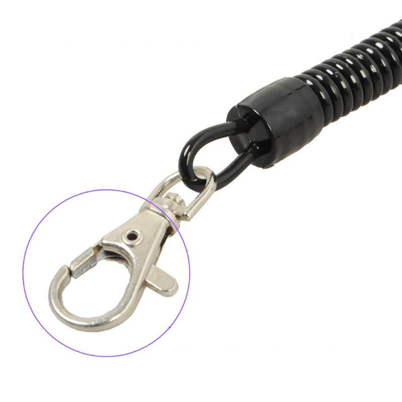 Buy Dropship Products Of Black Retractable Coil Cord Springs Keychain ...