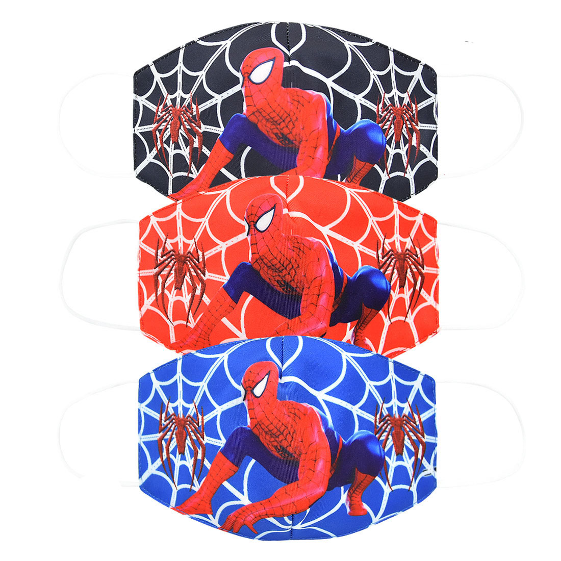 2020 Cotton Dust Mask Cartoon Spiderman Face Respirator Mouth Mask ...
