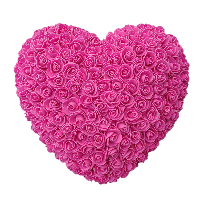 2020 30cm Heart Shape Fresh Preserved Rose Flower Artificial Flowers ...