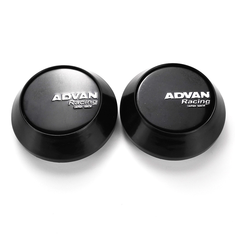 65mm Black/Chrome Wheel Cap ADVAN Racing Advan Center Caps Hub Cap ...
